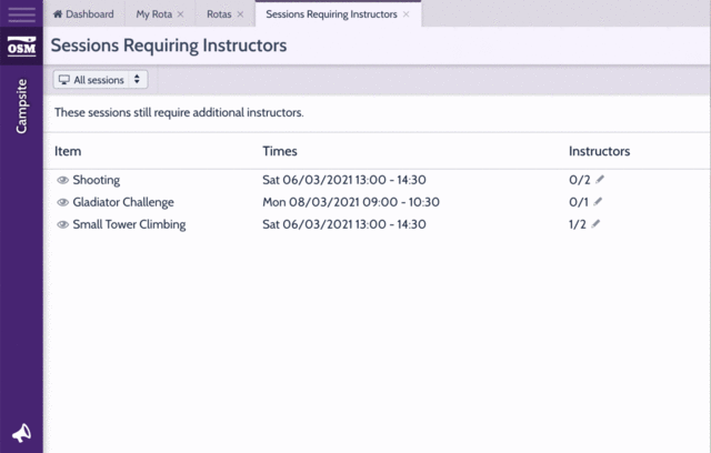 Online Scout Manager (OSM): Venue Booking System